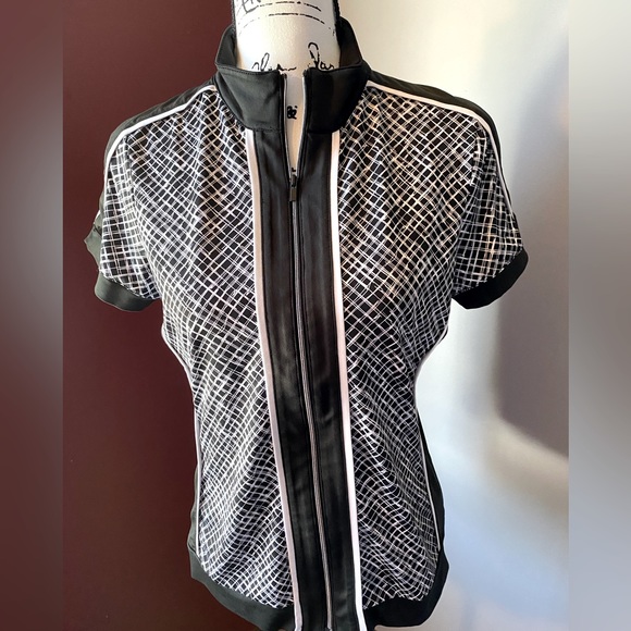 Tail Tech | Tops | Tail Tech Black And White Golf Shirt Size Medium ...